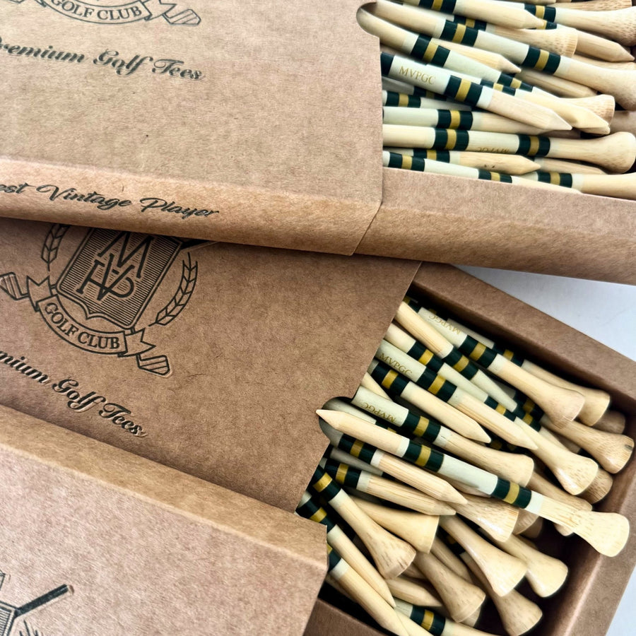 Eco-Friendly Bamboo Golf Tees - Pack of 50 – MODEST VINTAGE PLAYER LTD