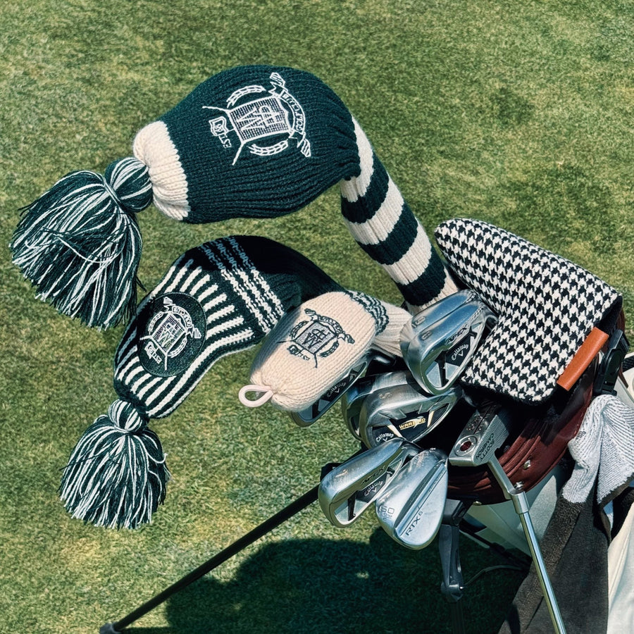 Wool Knit Golf Covers Set - Cream / Green – MODEST VINTAGE PLAYER LTD