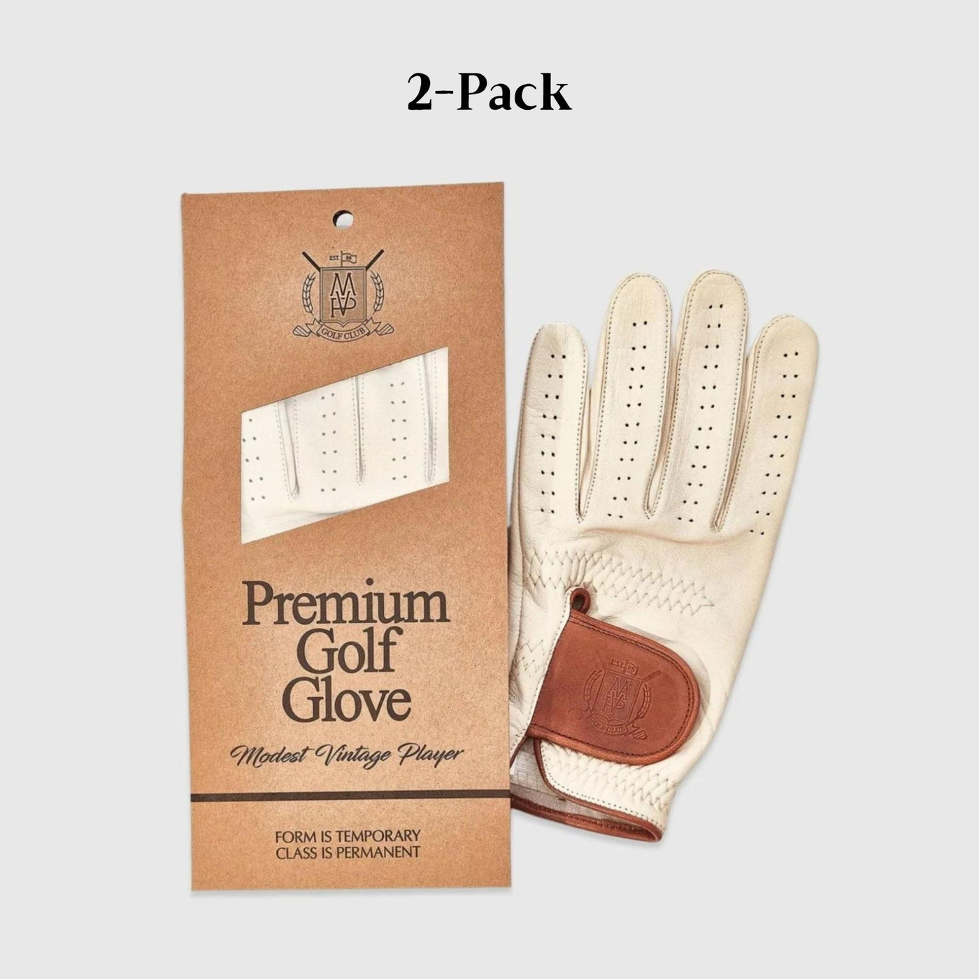 Cream Cabretta Leather Golf Gloves | MVP – MODEST VINTAGE PLAYER LTD