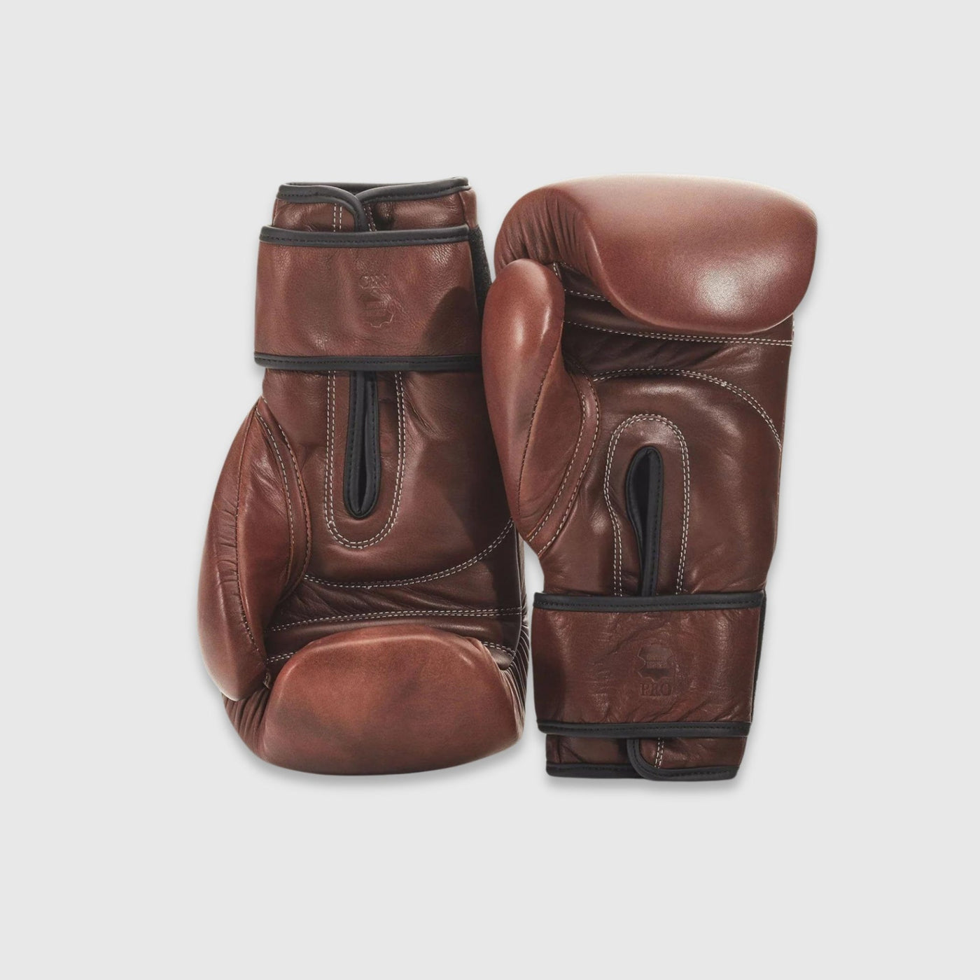 Designer Brown Leather Boxing Gloves Vintage Style Handmade – MODEST ...