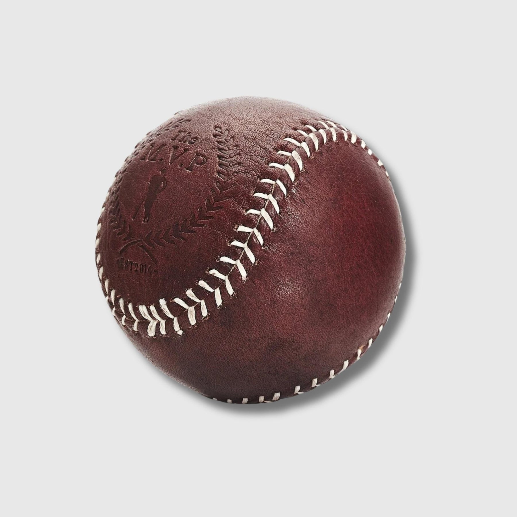 Designer Brown Leather Handmade Baseball | The MVP – MODEST VINTAGE ...