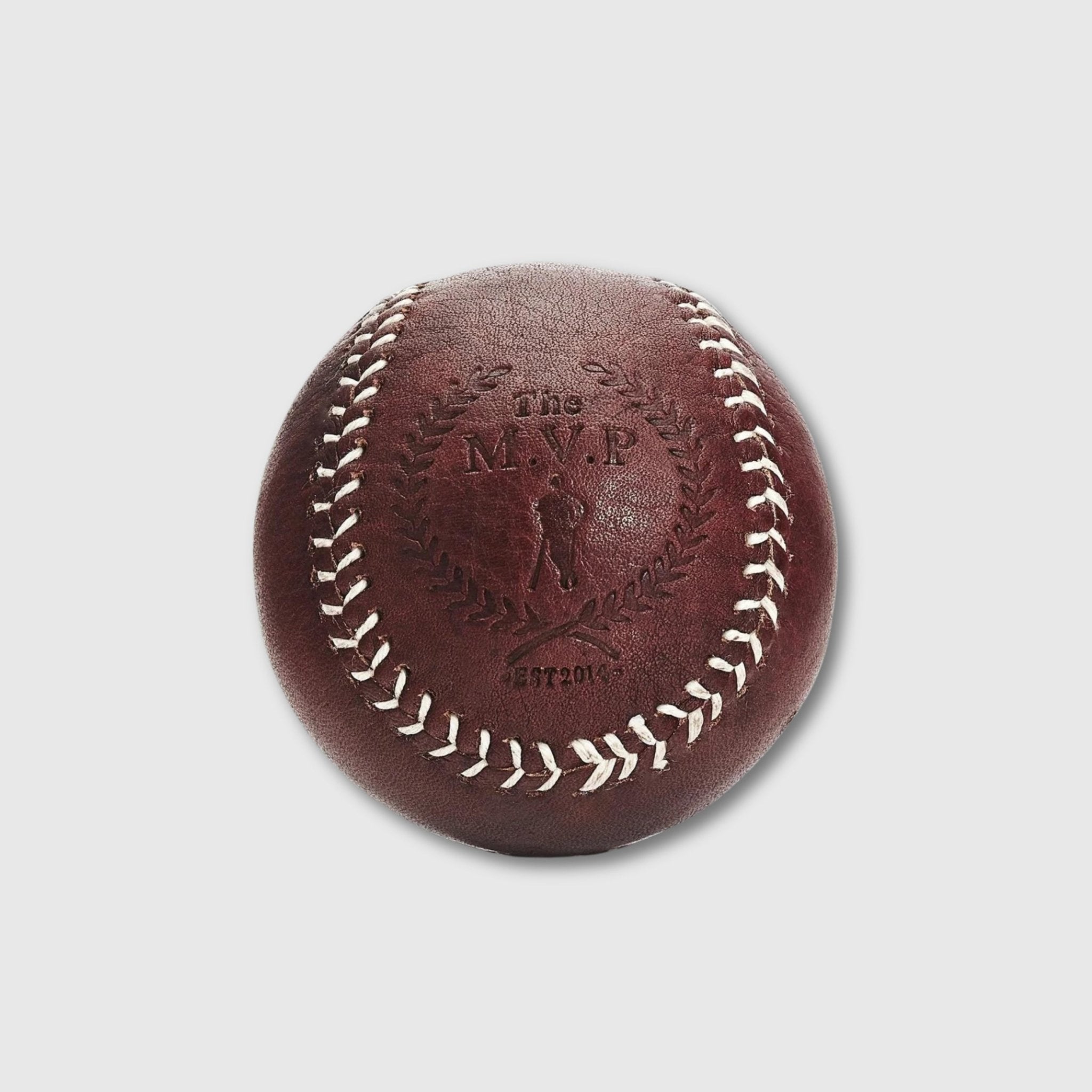 Designer Brown Leather Handmade Baseball | The MVP – MODEST VINTAGE ...
