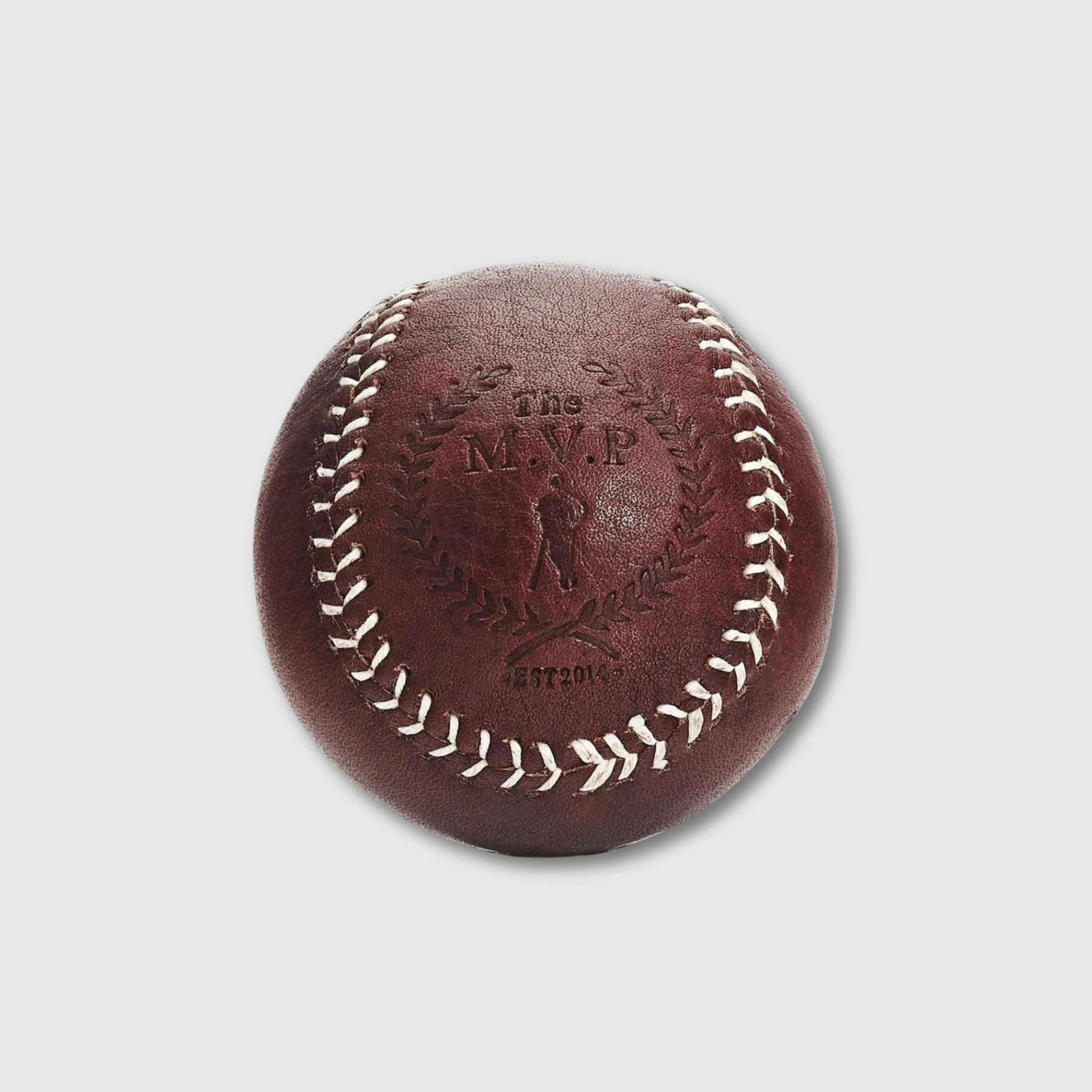 Designer Brown Leather Handmade Baseball | The MVP – MODEST VINTAGE ...