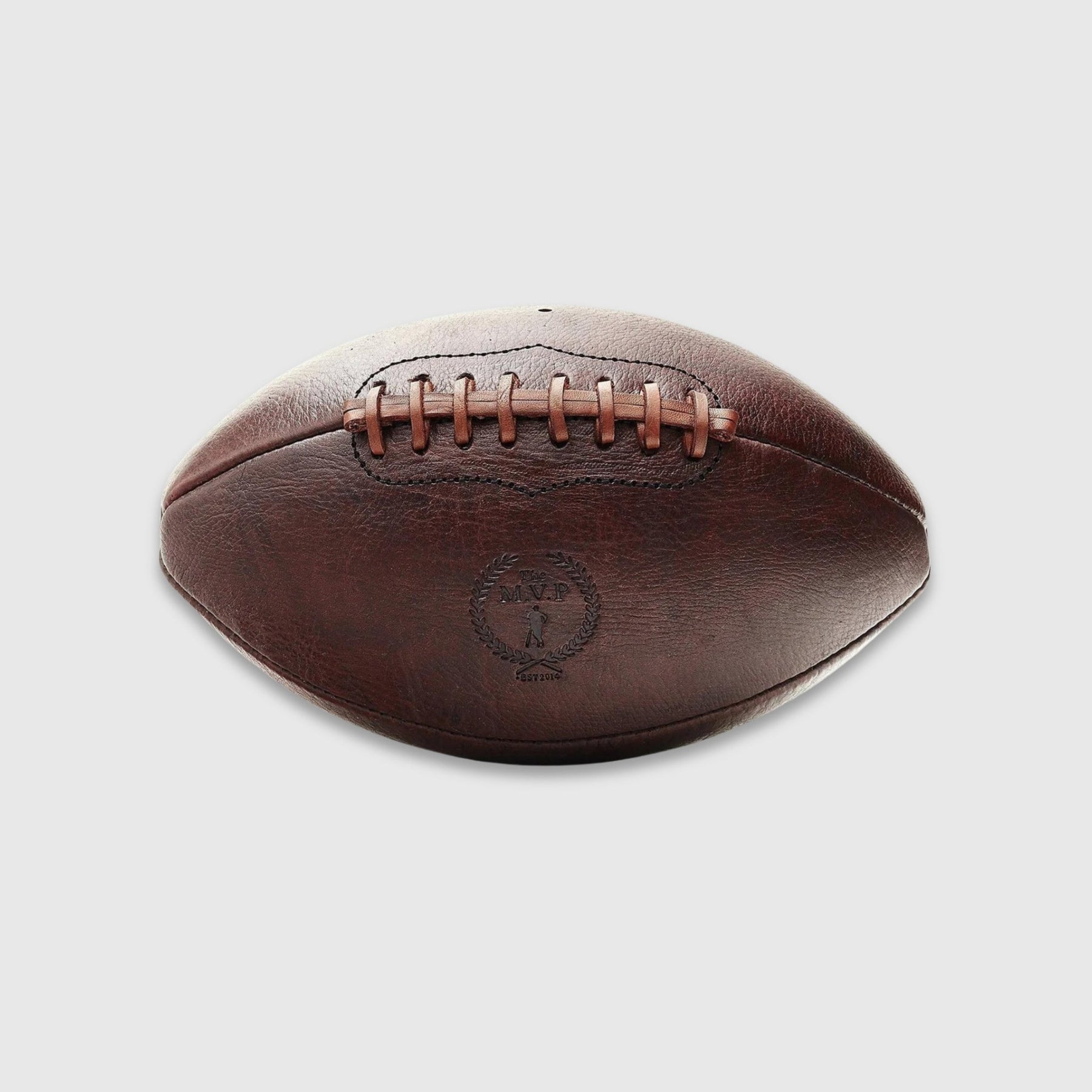 Leather American Football - Designer Brown - Vintage Style Handmade ...